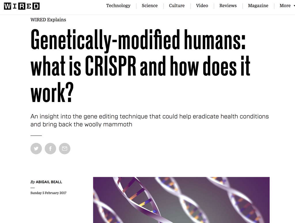 New Scientist – Genetically-modified humans: what is CRISPR and how ...